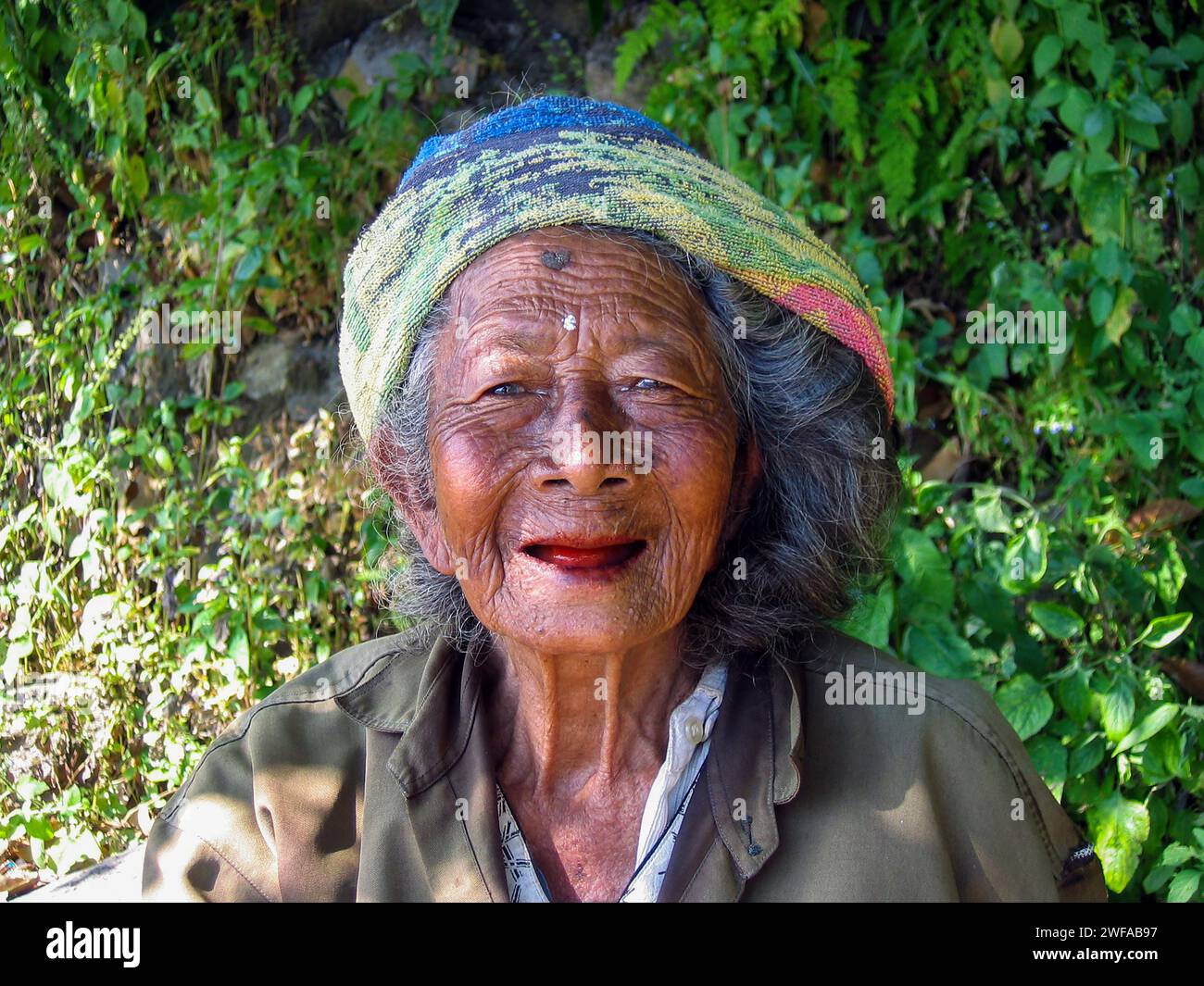 Indigemous Bali Aga people of Trunyan Village in Bali, Indonesia Stock ...