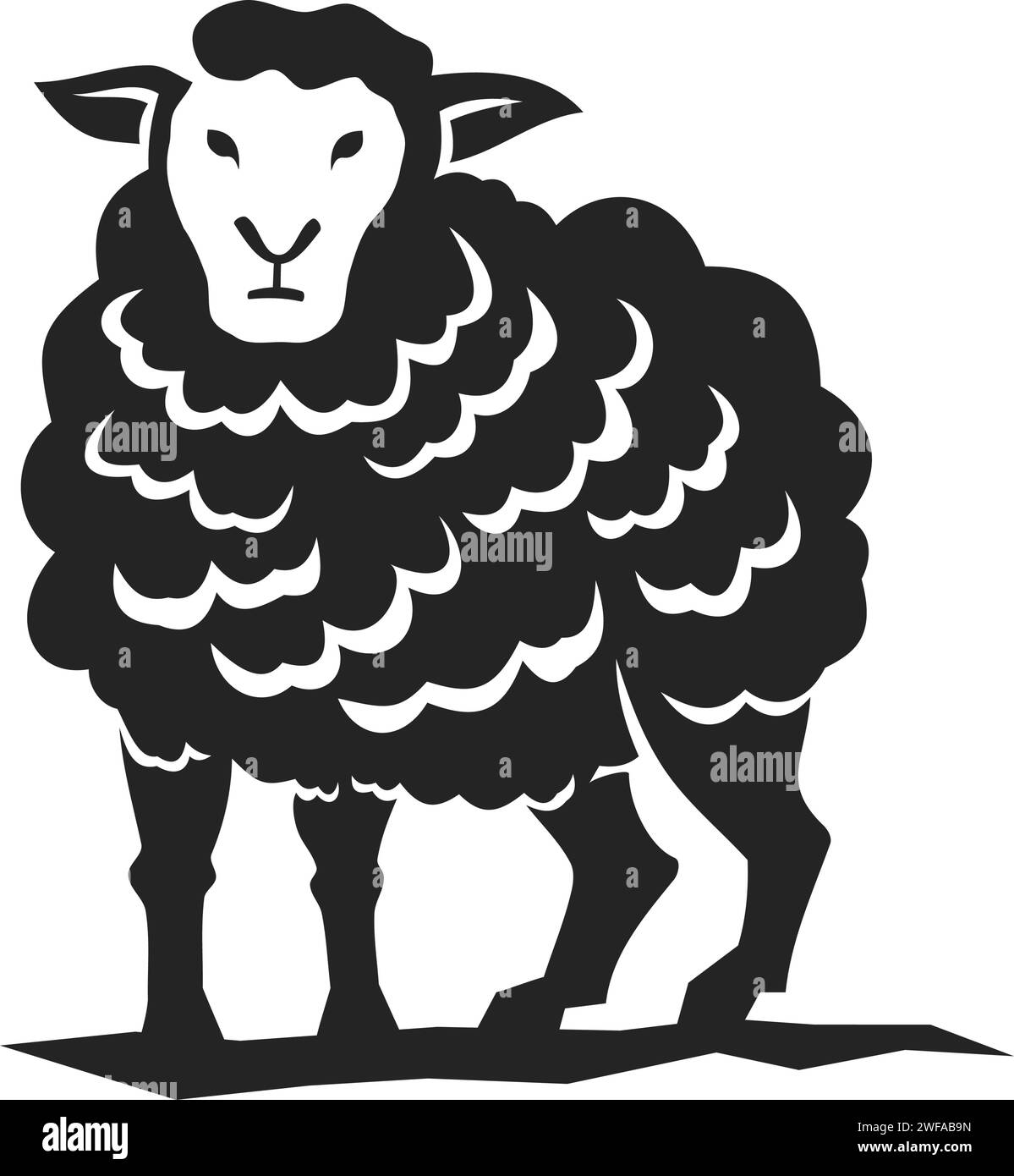 Lamb Logo template Isolated. Brand Identity. Icon Abstract Vector ...