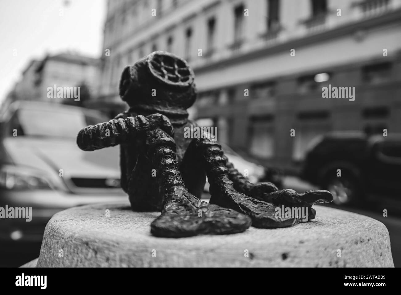 Sculpture street Black and White Stock Photos & Images - Alamy