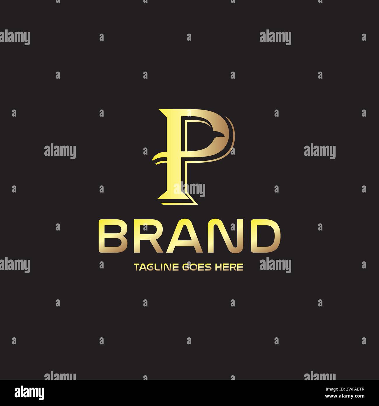 letter P and bird logo design vector Stock Vector Image & Art - Alamy