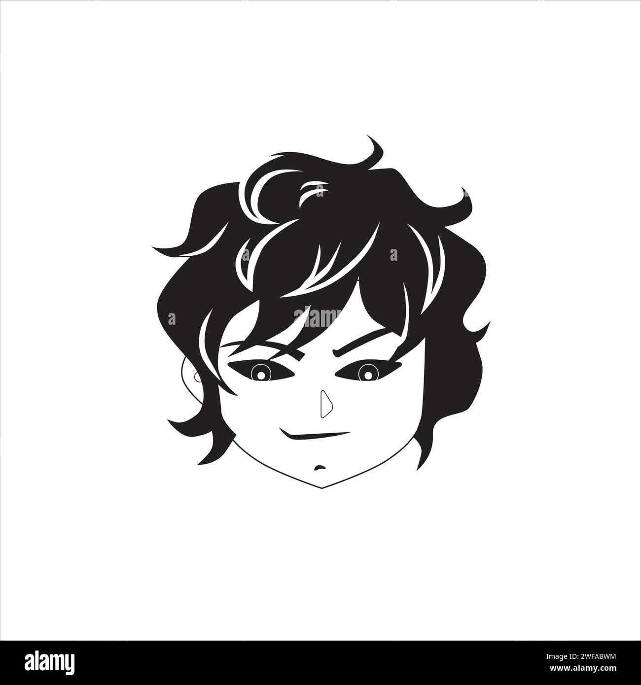 cool face with black color design vector Stock Vector Image & Art - Alamy