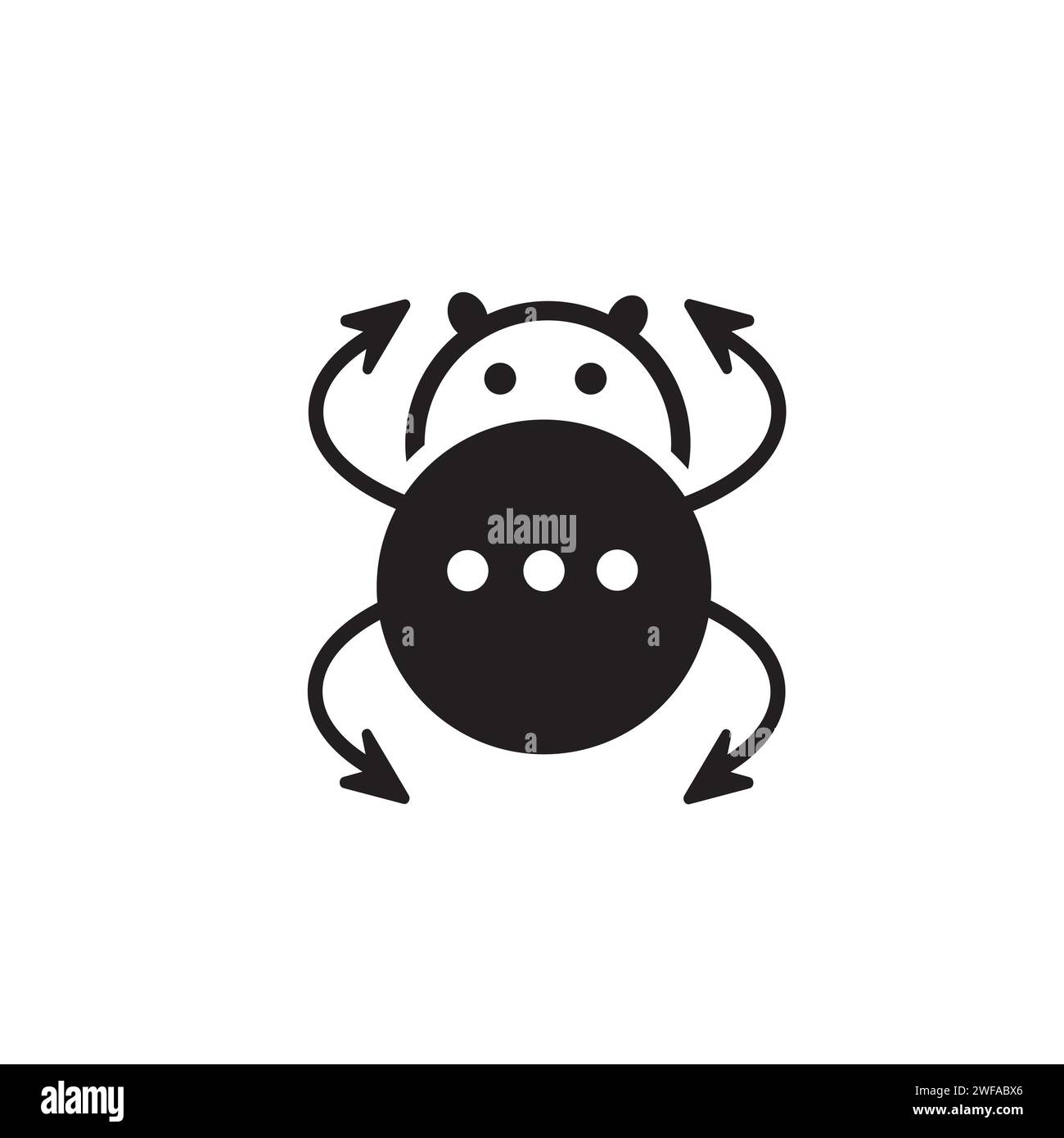 Chat robot design concept Stock Vector Images - Alamy