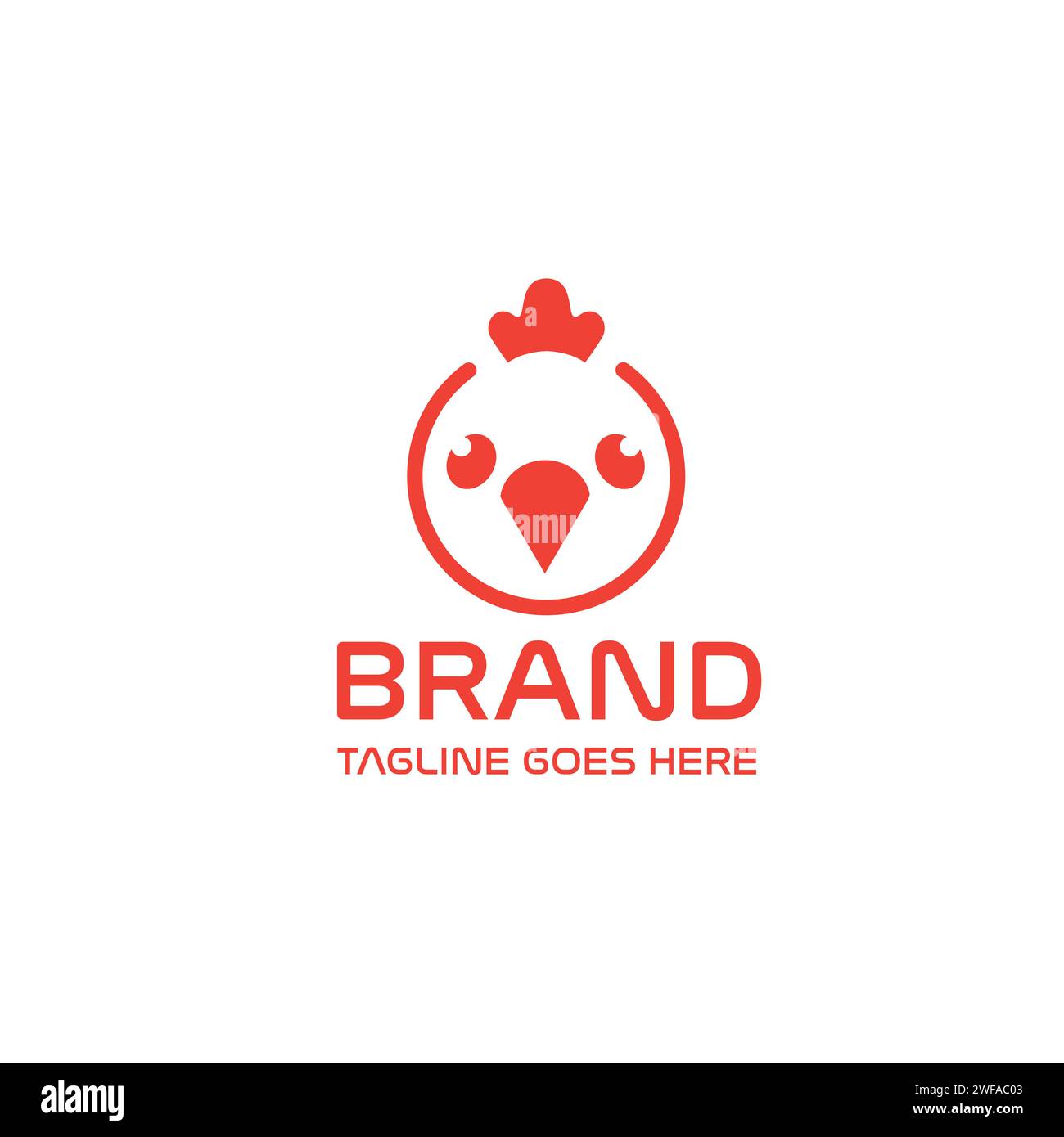 Chicken spicy grilled cartoon Stock Vector Images - Alamy