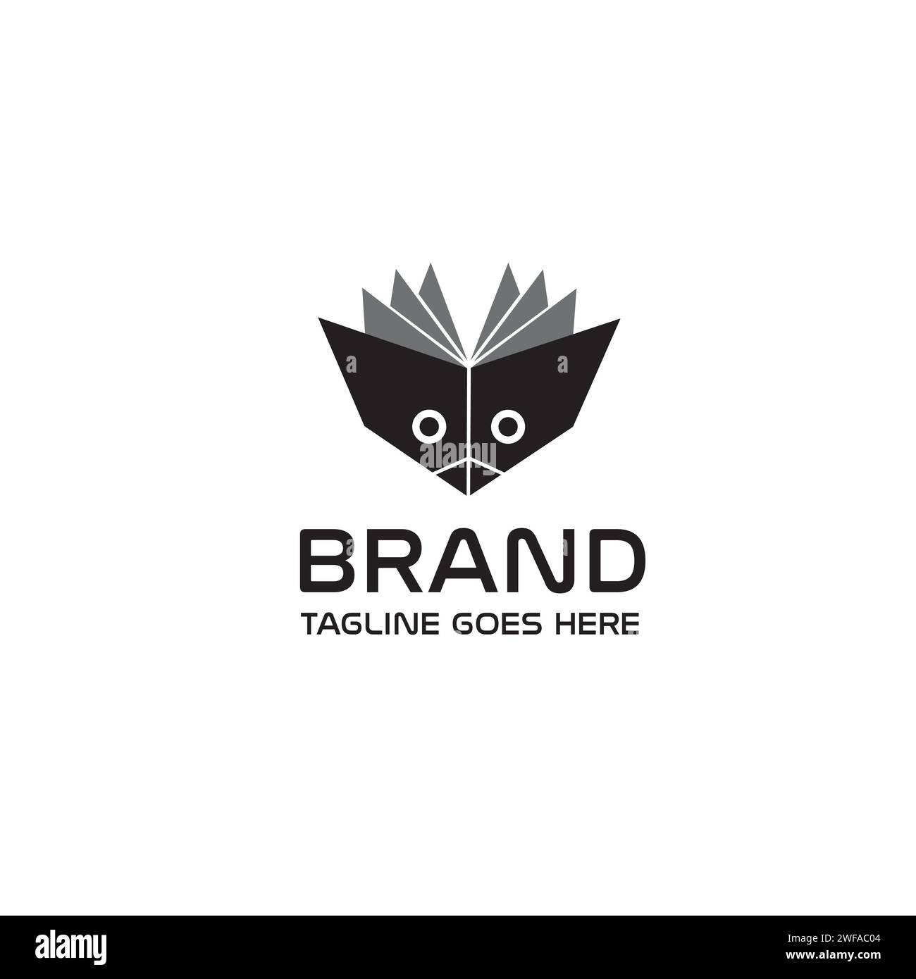 seamless book logo design vector Stock Vector Image & Art - Alamy