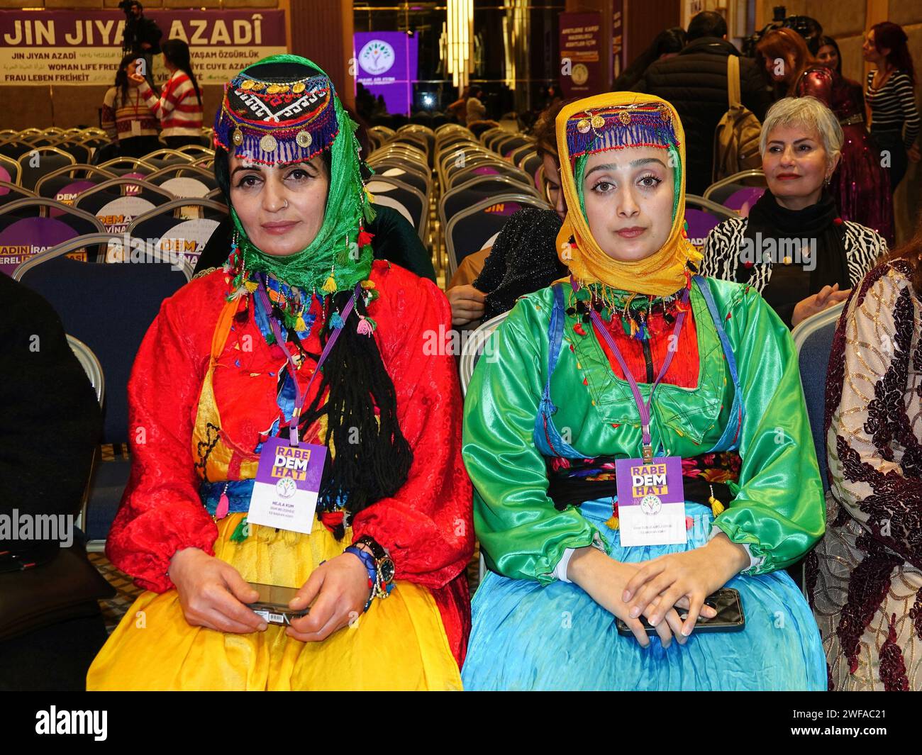 The candidates of the Peoples' Equality and Democracy Party (DEM Party ...