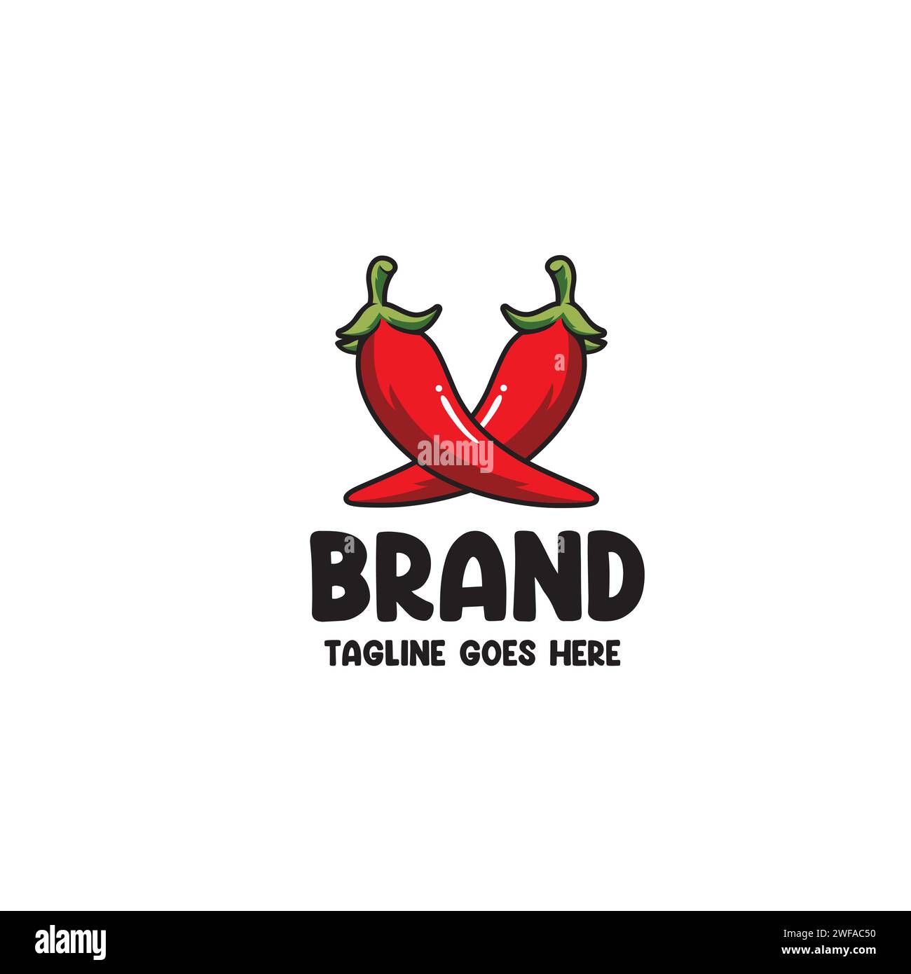 seamless chili logo design vector Stock Vector Image & Art - Alamy