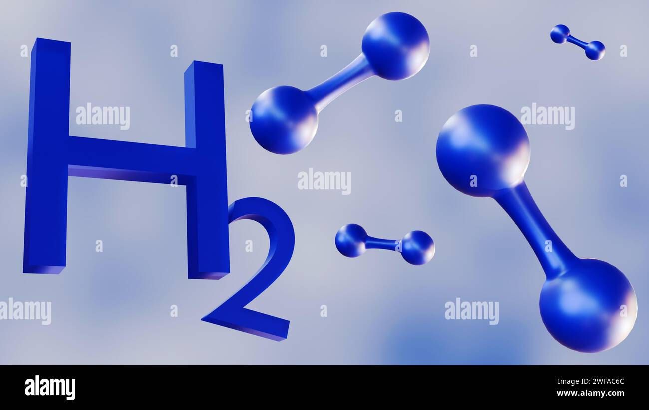 3d rendering of blue hydrogen, it is a complex but promising player in ...
