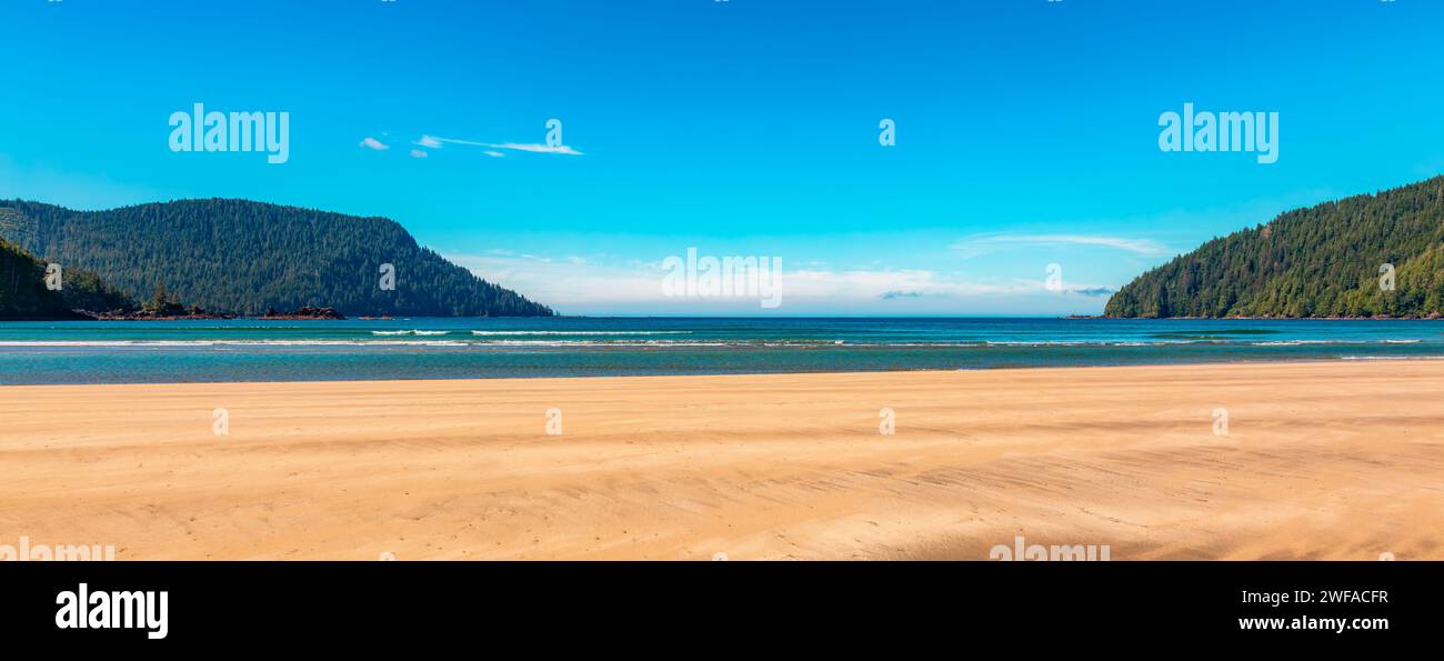Canadian Nature Landscape on the West Coast of Pacific Ocean. Sandy ...