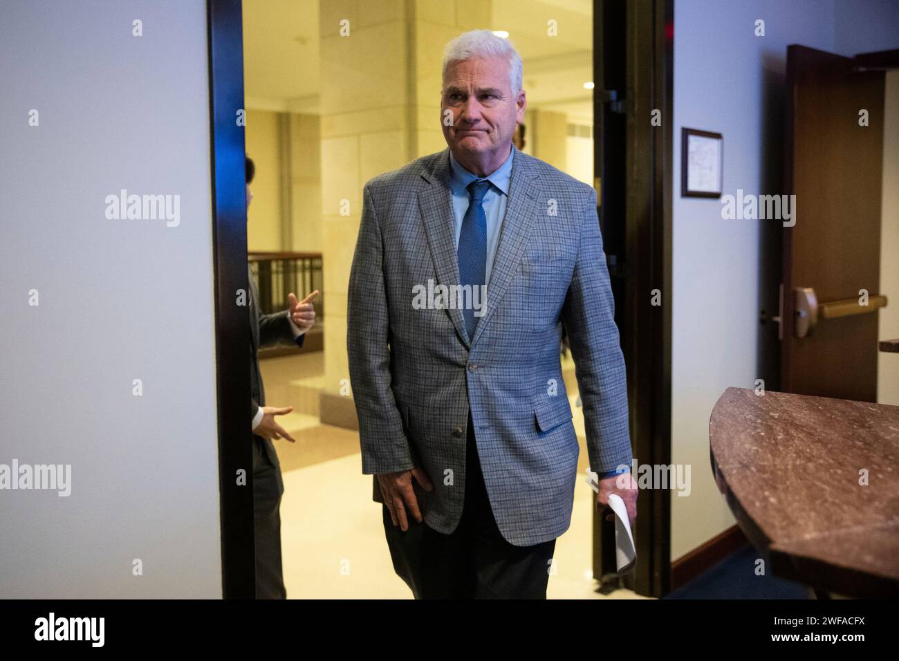 Rep. Tom Emmer (R-Minn.) arrives for a press conference on the U.S ...