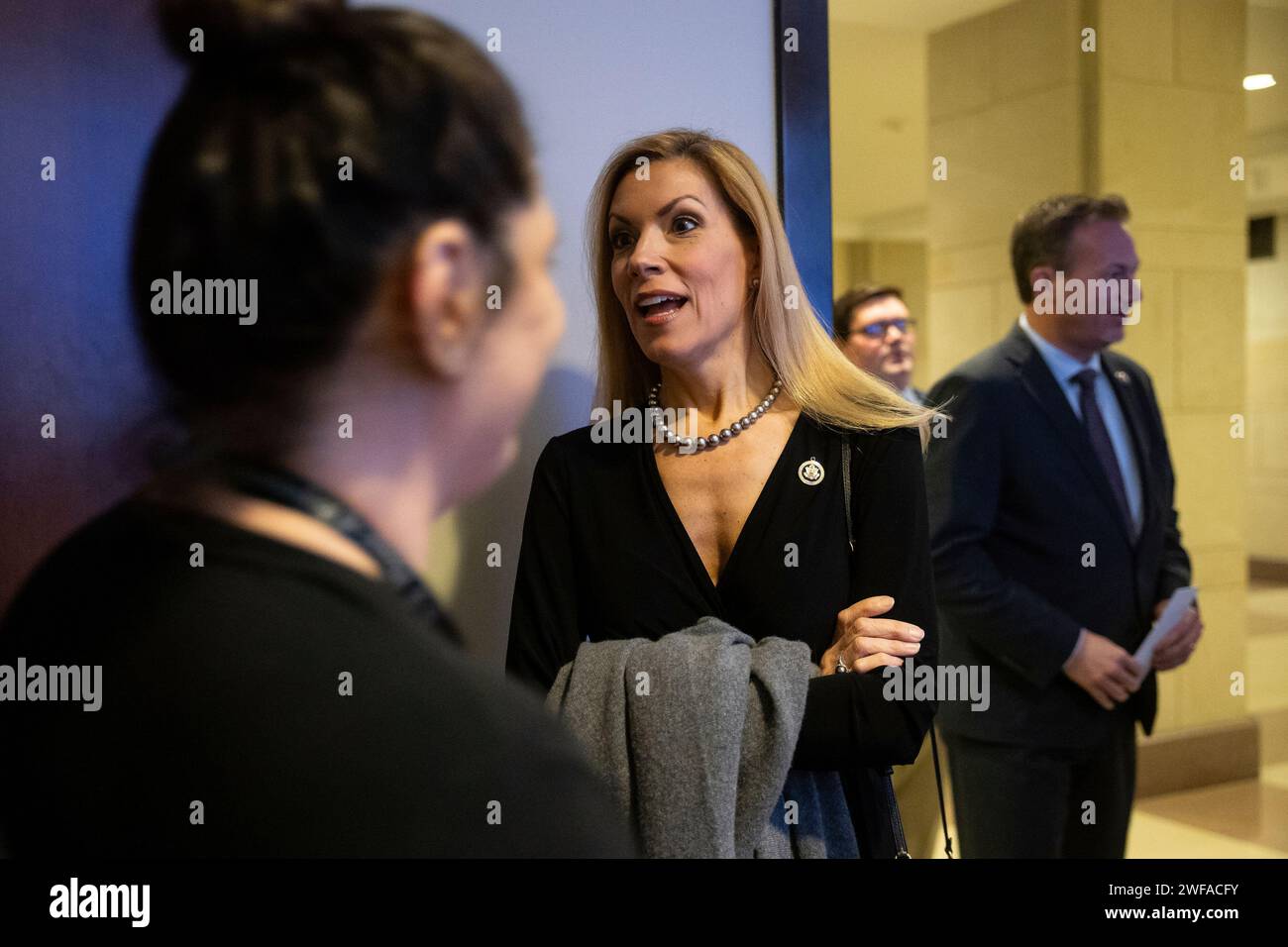 Rep. Beth Van Duyne (R-Texas) arrives for a press conference on the U.S ...