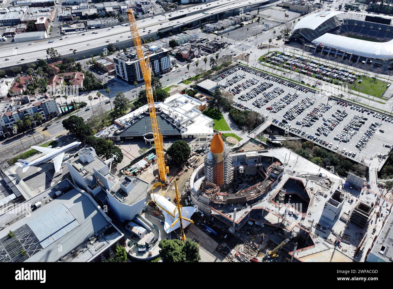 Los Angeles, United States. 28th Jan, 2024. The space shuttle Endeavour ...