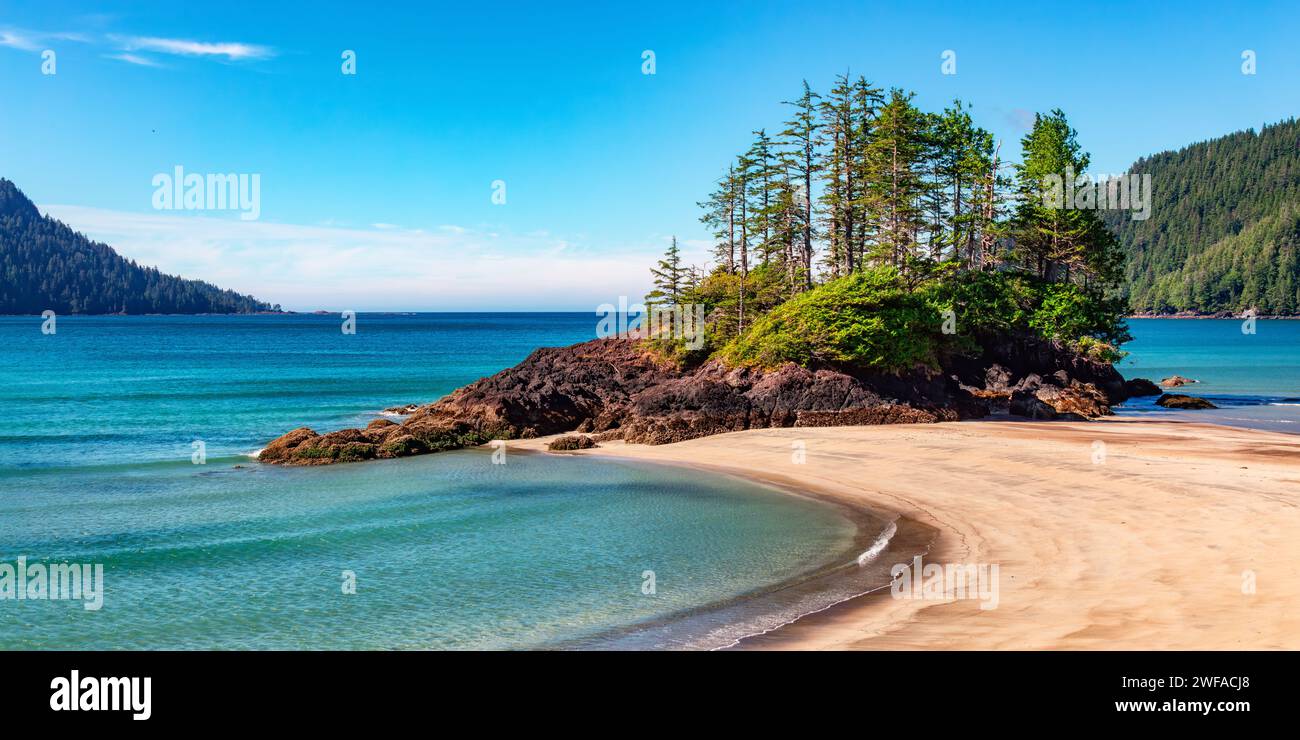 Canadian Nature Landscape on the West Coast of Pacific Ocean. Sandy ...