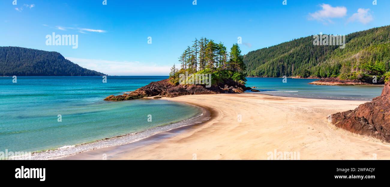 Canadian Nature Landscape on the West Coast of Pacific Ocean. Sandy ...