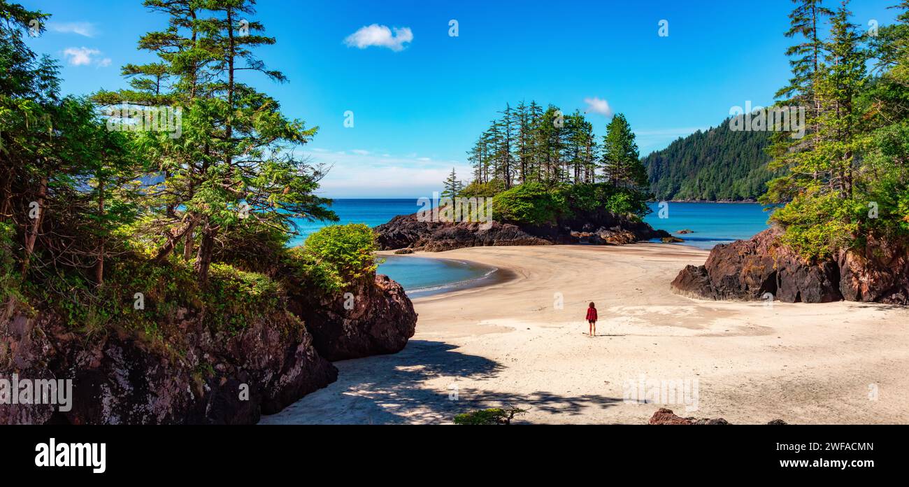Canadian Nature Landscape on the West Coast of Pacific Ocean. Sandy ...