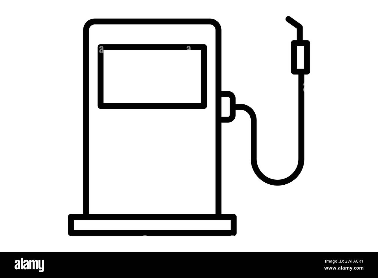 gas station icon. icon related to fuel and service stations. line icon ...