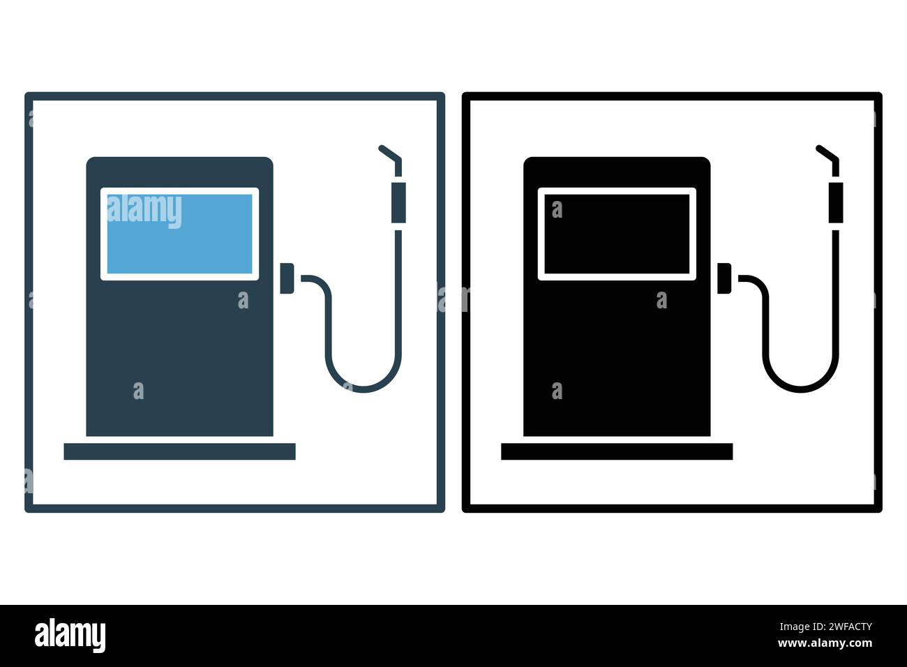 gas station icon. icon related to fuel and service stations. solid icon ...