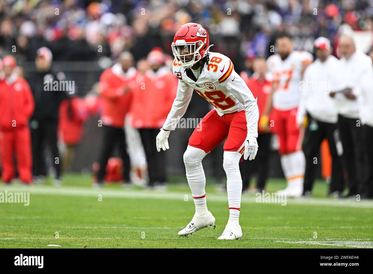 Kansas City Chiefs cornerback L'Jarius Sneed (38) in action during the ...