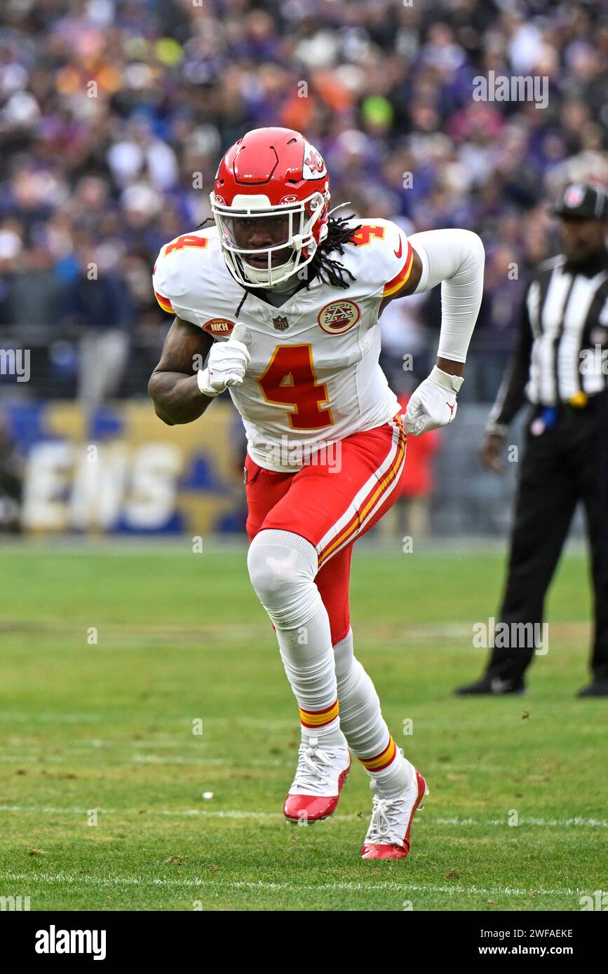 Kansas City Chiefs wide receiver Rashee Rice (4) in action during the ...
