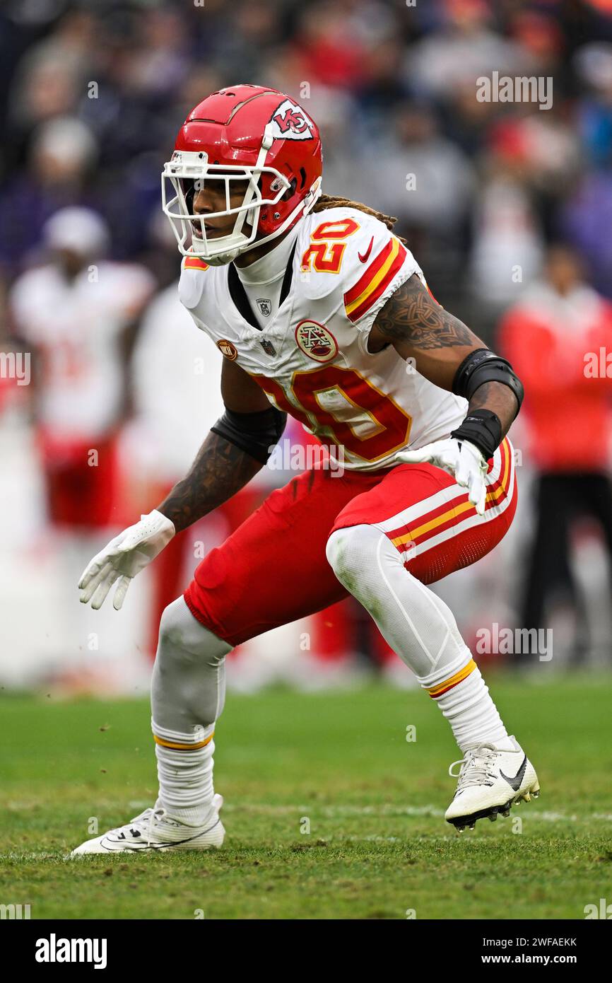 Kansas City Chiefs safety Justin Reid (20) in action during the first ...