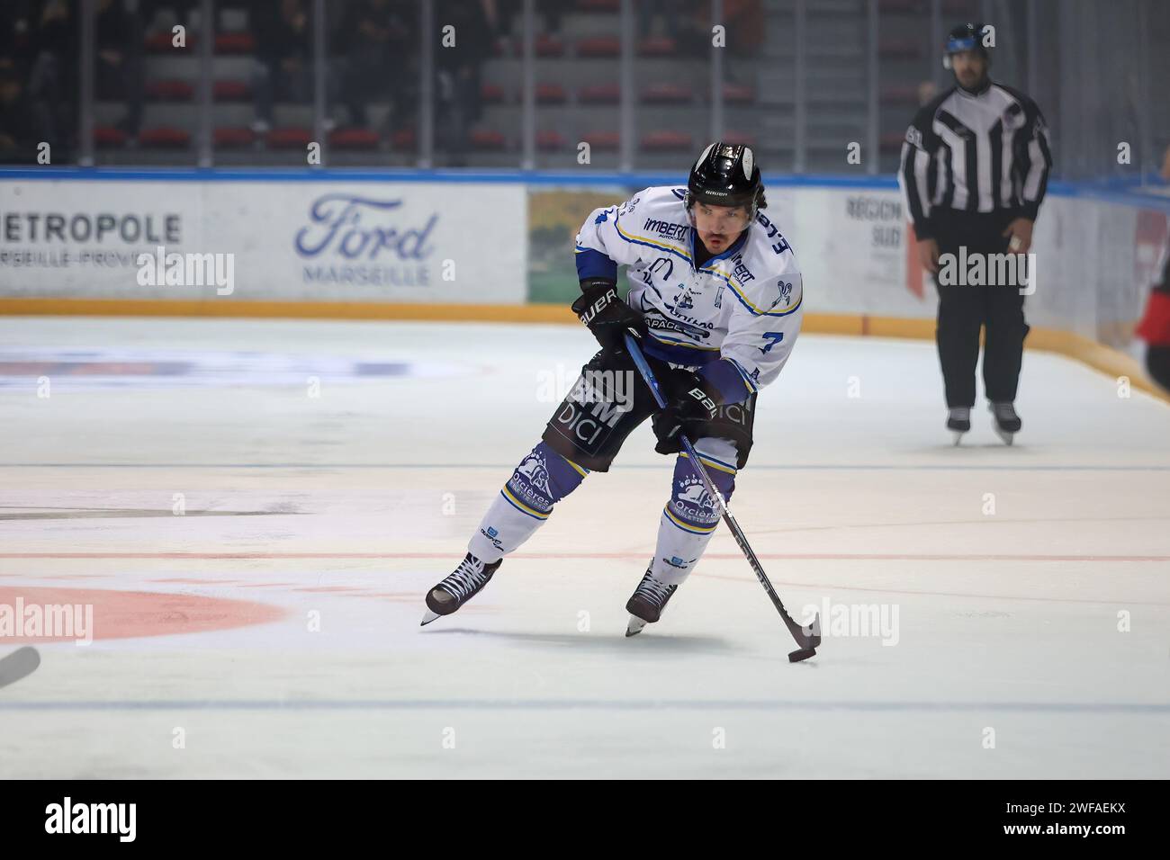 Marseille, France. 28th Jan, 2024. Chad Langlais of Gap team seen in ...