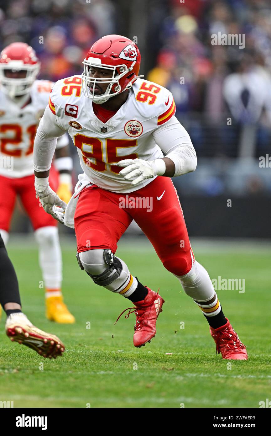 Kansas City Chiefs defensive tackle Chris Jones (95) in action during ...