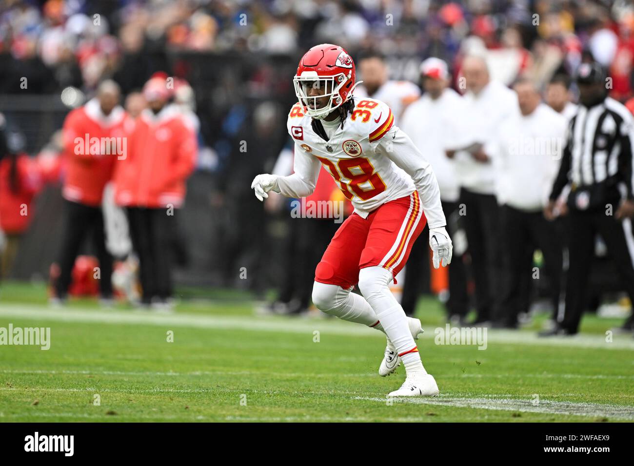 Kansas City Chiefs cornerback L'Jarius Sneed (38) in action during the ...