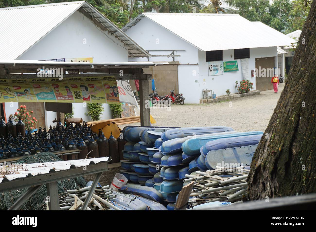 Stock Photo of a machine shop with some tools Stock Photo - Alamy