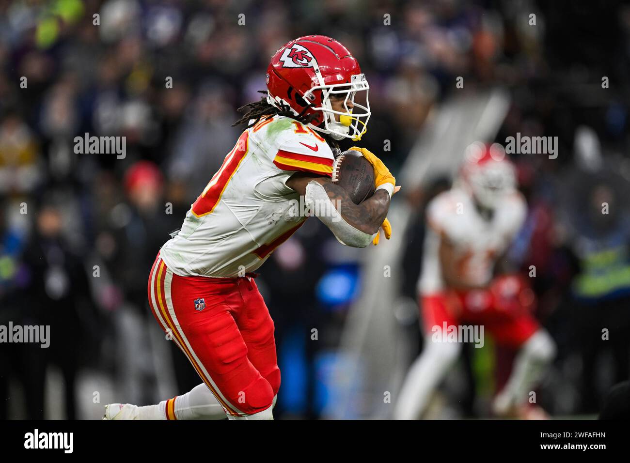 Kansas City Chiefs running back Isiah Pacheco runs the ball during the ...
