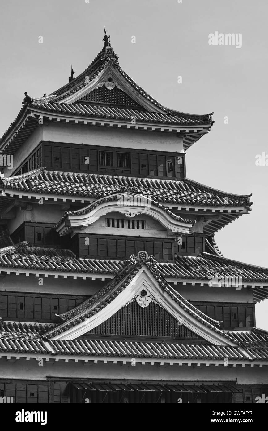 Matsumoto castle Black and White Stock Photos & Images - Alamy