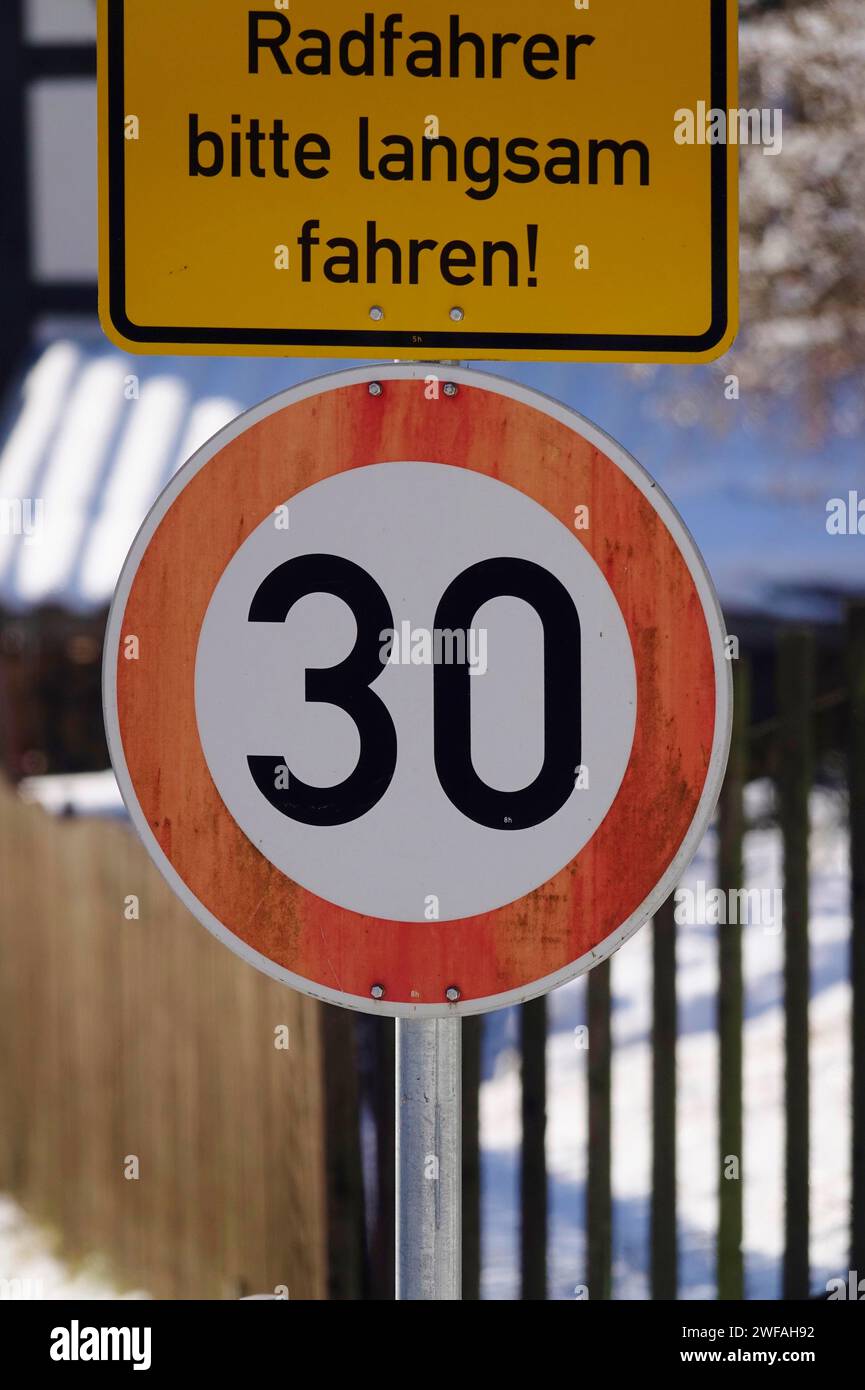 Traffic sign, Germany Stock Photo - Alamy