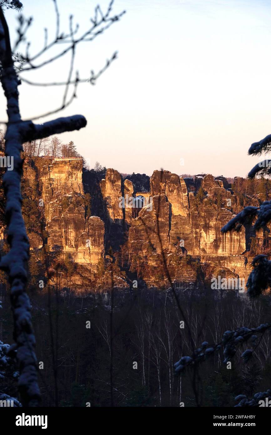 Bastei rocks hi-res stock photography and images - Alamy