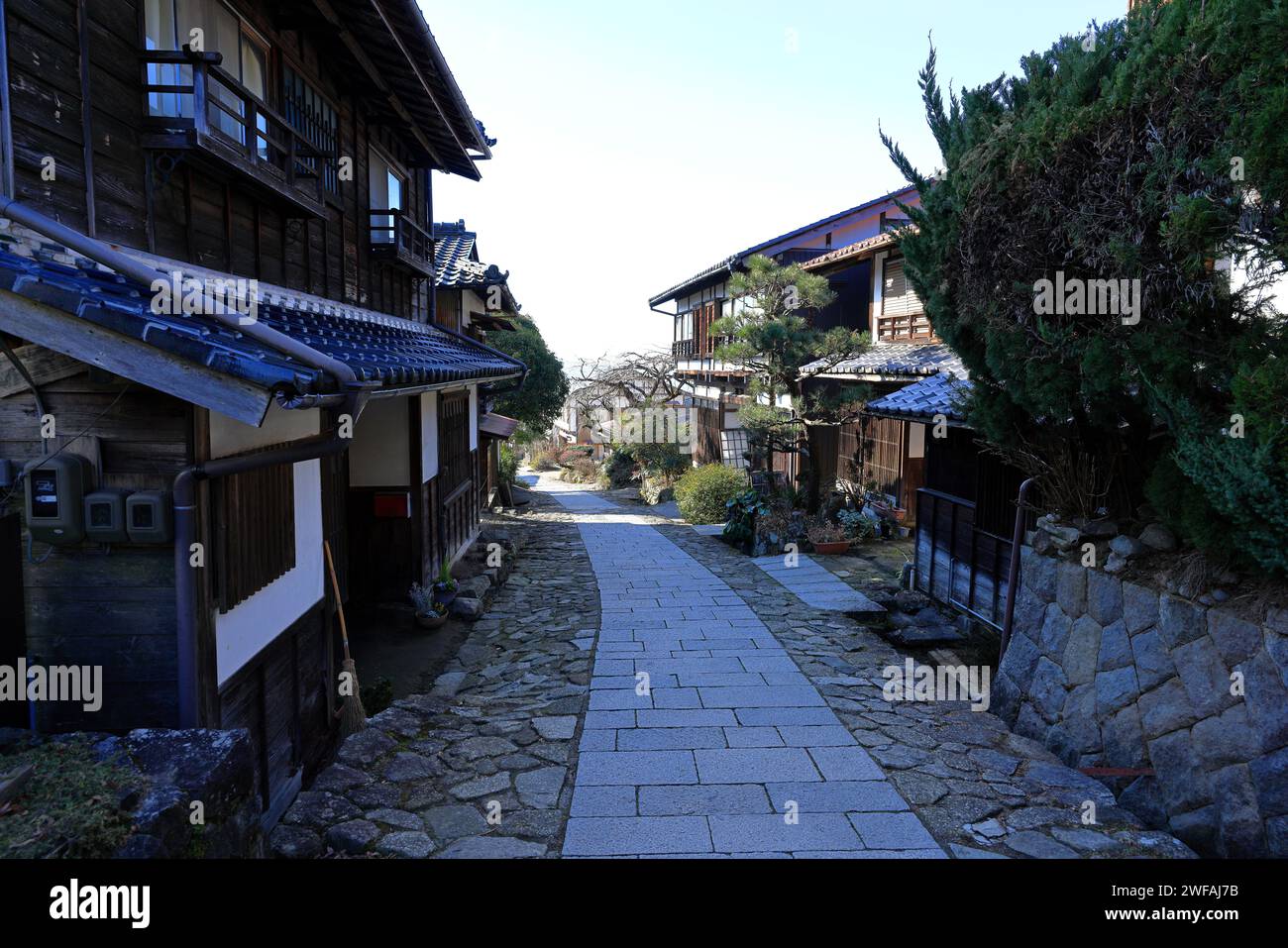 Magome-juku (Nakasendo) a Rustic stop on a feudal-era route at Magome ...