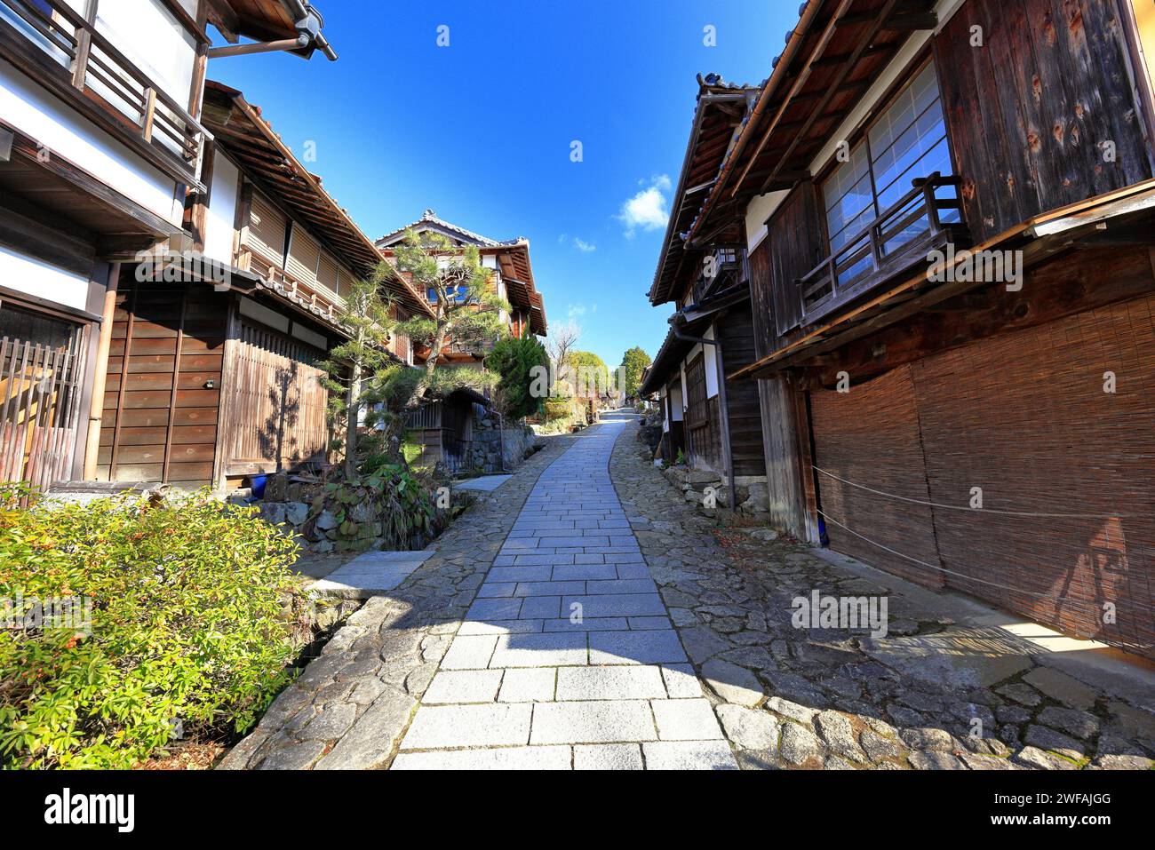 Magome-juku (Nakasendo) a Rustic stop on a feudal-era route at Magome ...