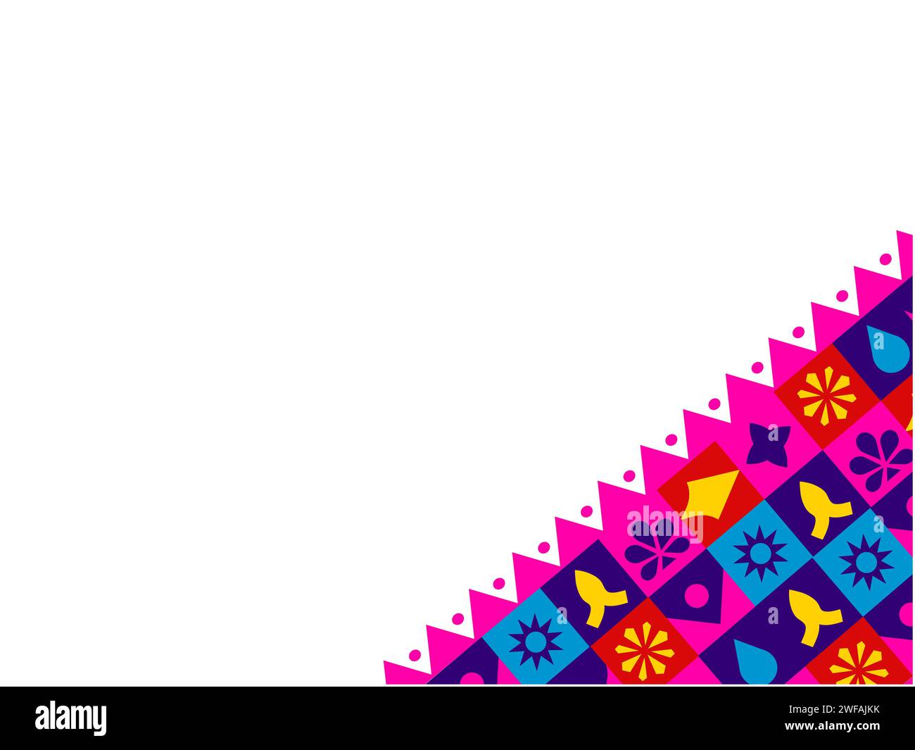 Geometric corner pattern on Cut Out Stock Images & Pictures - Alamy