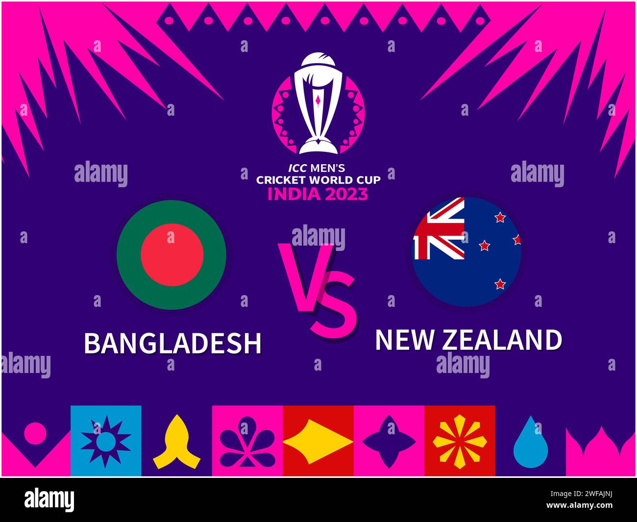 Promotional poster for a cricket match between Bangladesh and New ...