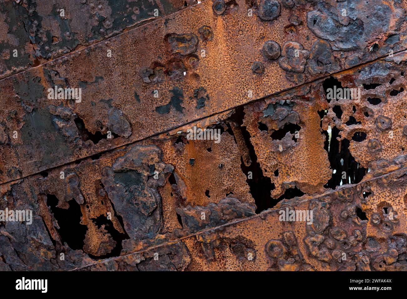 Rusty ship, shipwreck, abandoned herring factory Djupavik ...