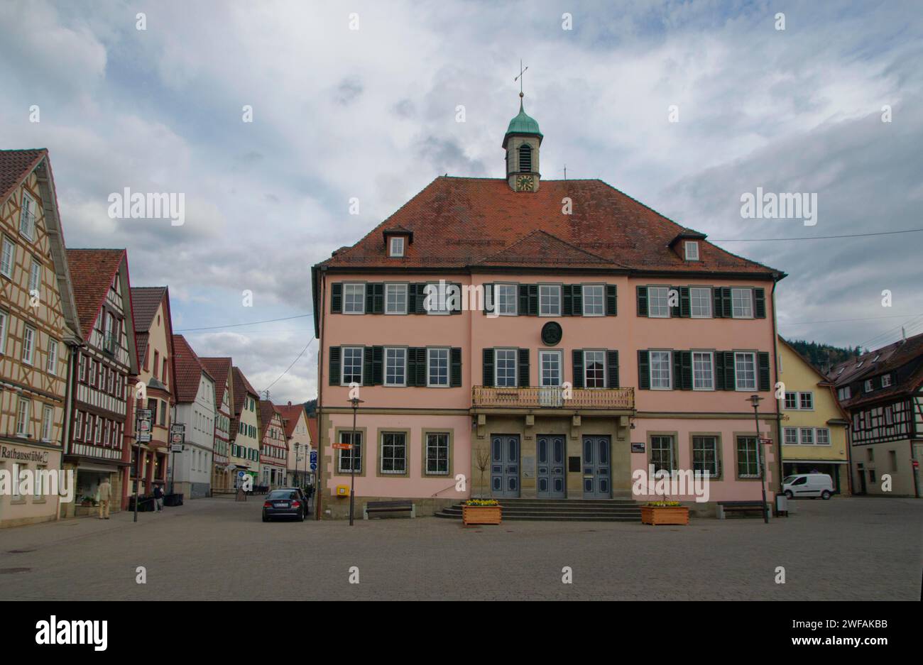 Murrhardt town hall, Rems-Murr district, Murrtal, Murr, Swabian ...