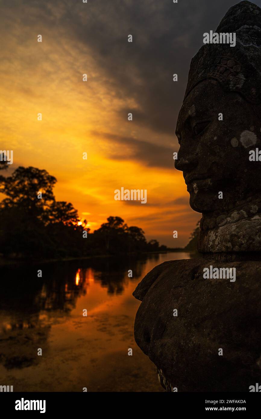 The gods of Angkor Stock Photo - Alamy