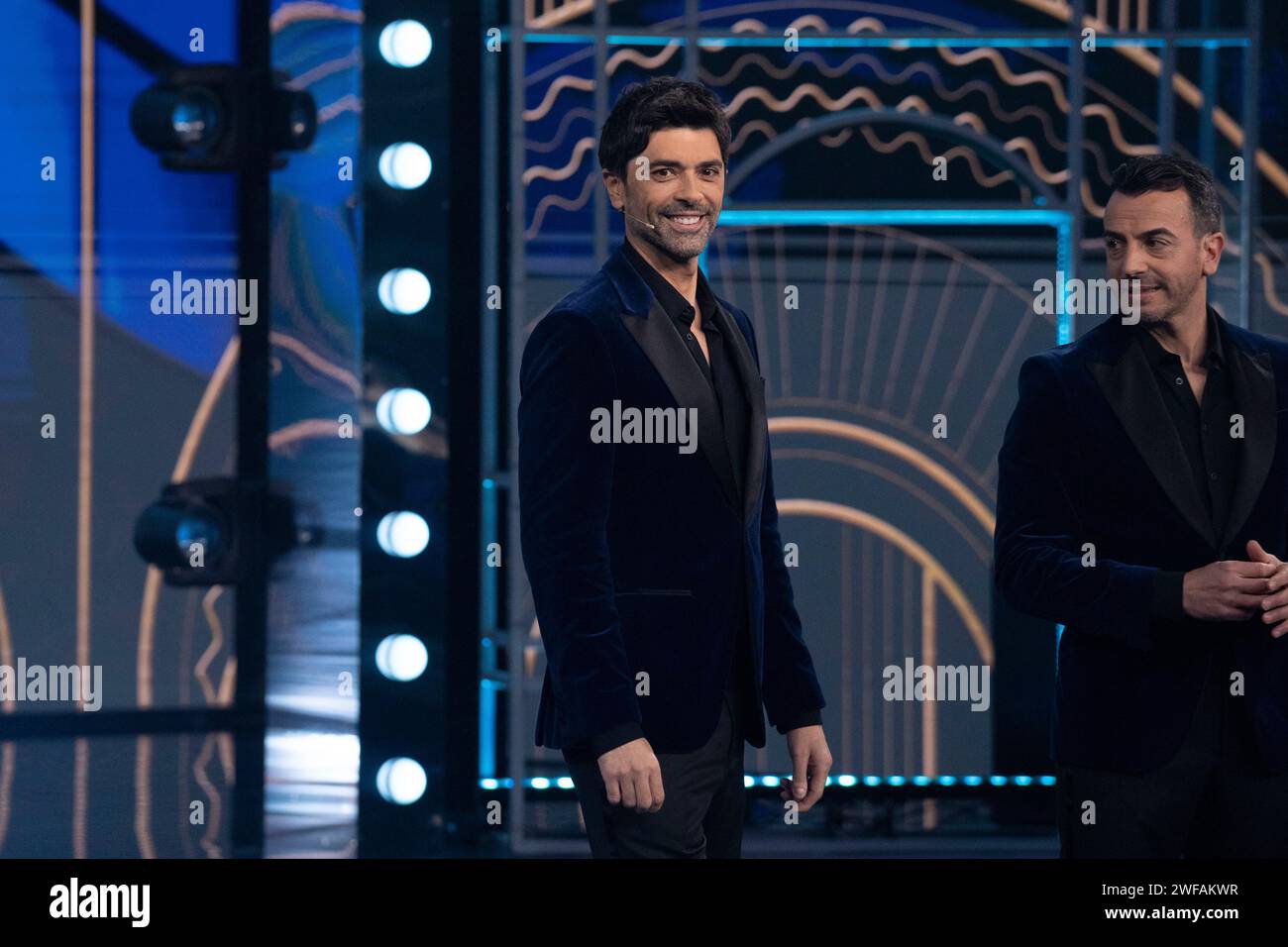 Rosario Morra and Luigi Esposito (Gigi e Ross) attend the first episode ...