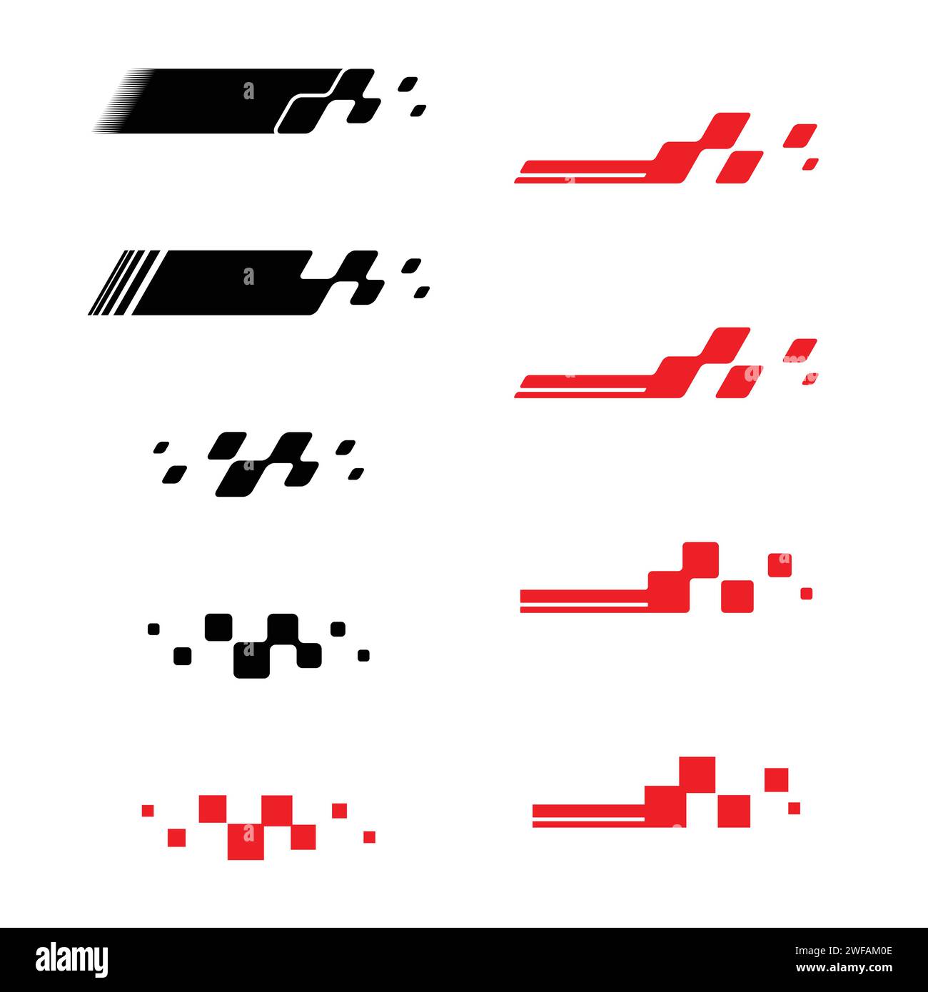 Checkered flags set Stock Vector Image & Art - Alamy