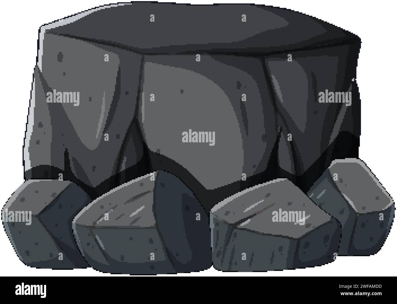 Vector graphic of various sized grey stones Stock Vector Image & Art ...