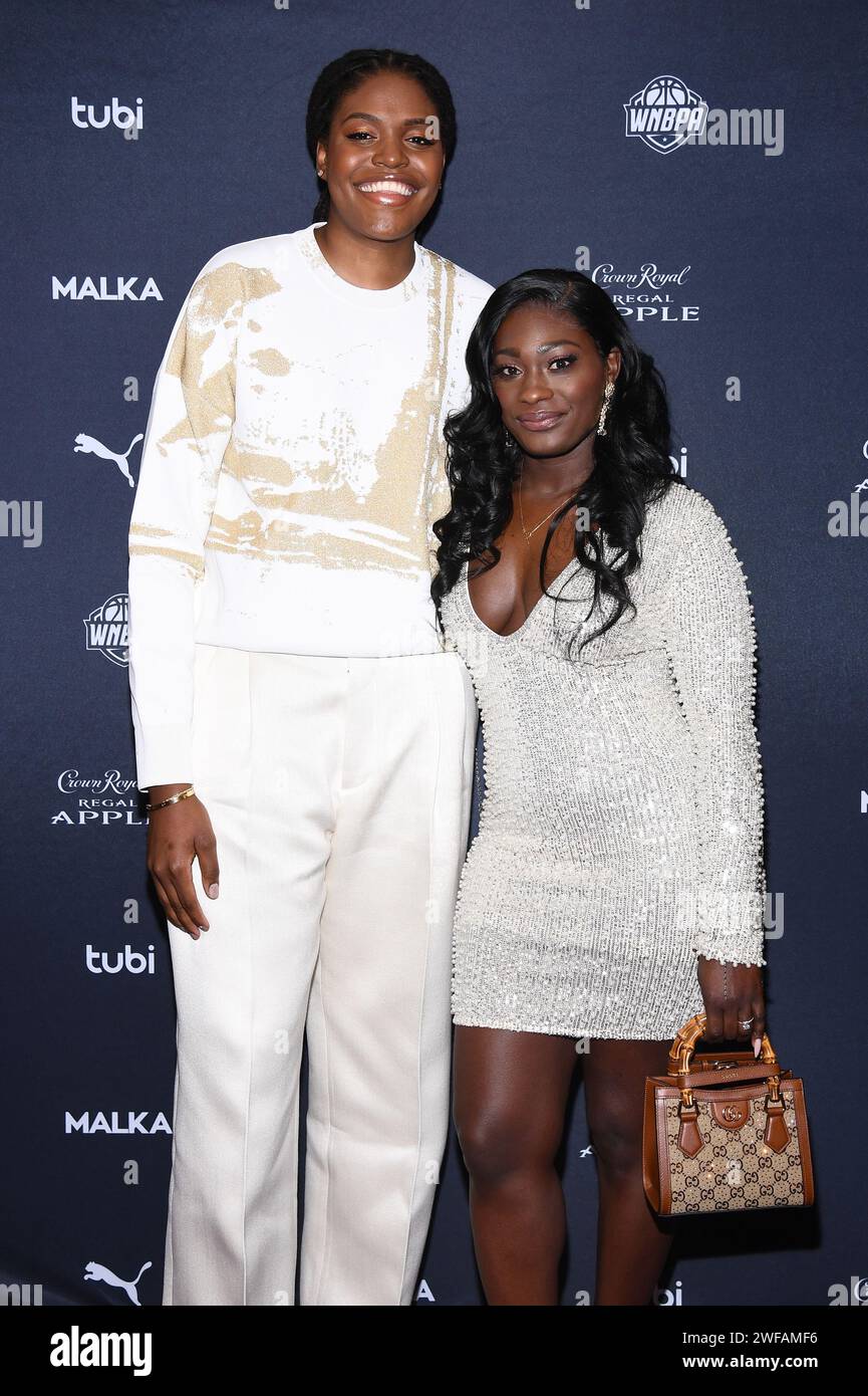 New York, USA. 29th Jan, 2024. (L-R) Jonquel Jones and Nesha Lagania attend the 'Shattered Glass ...