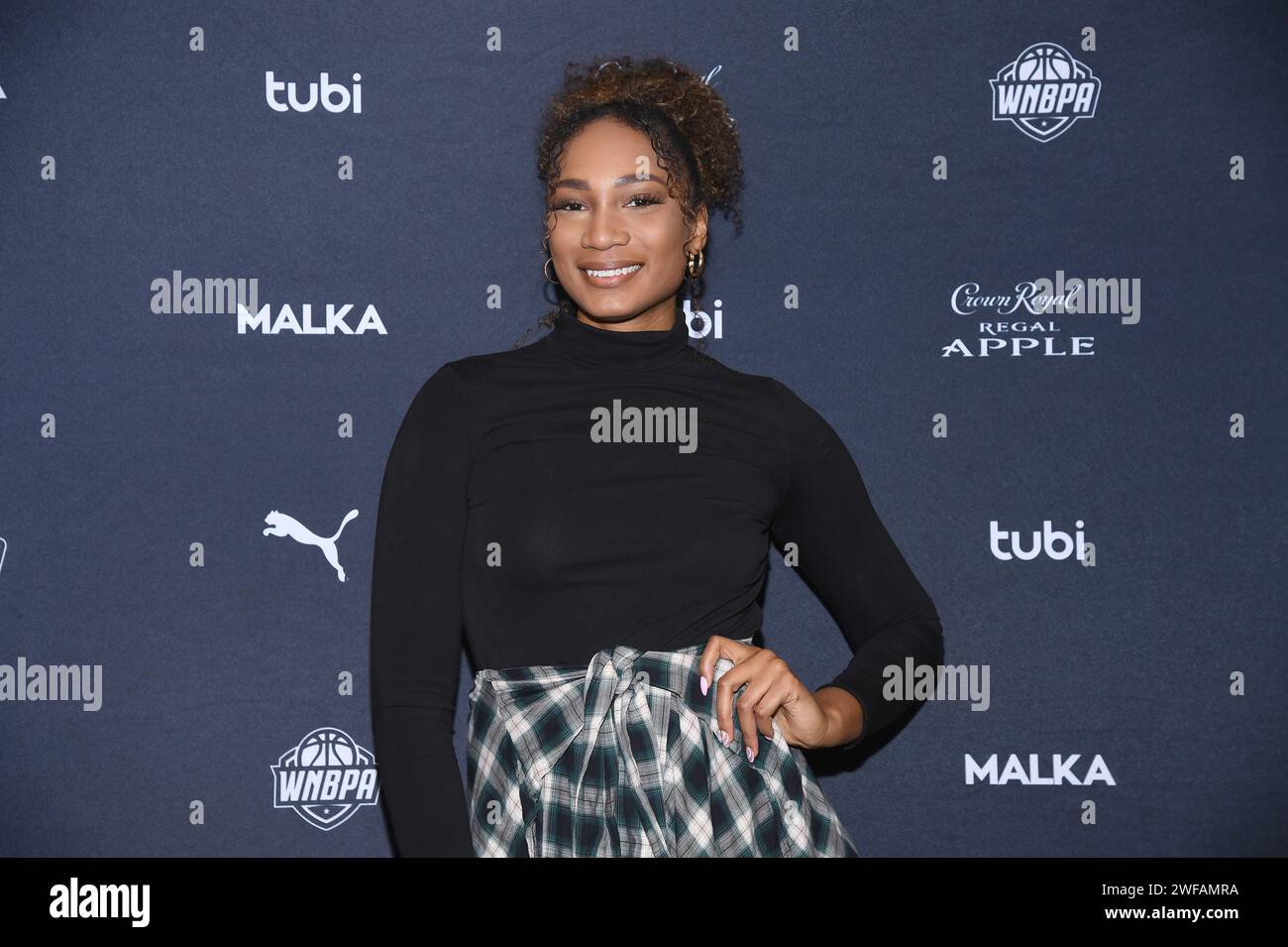 New York, USA. 29th Jan, 2024. Arielle Chambers attends the 'Shattered Glass: A WNBPA Story ...