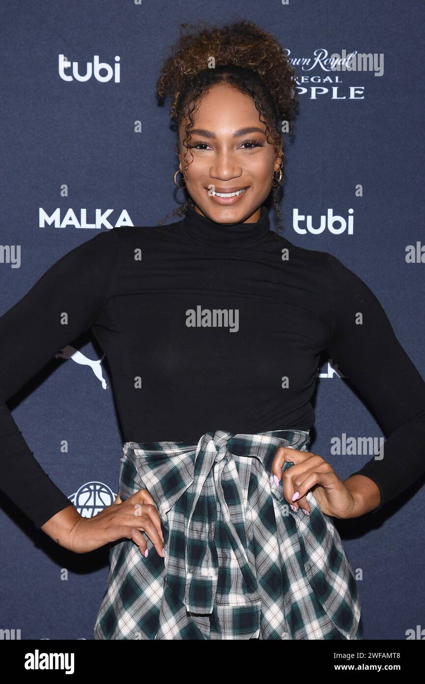 New York, USA. 29th Jan, 2024. Arielle Chambers attends the 'Shattered Glass: A WNBPA Story ...