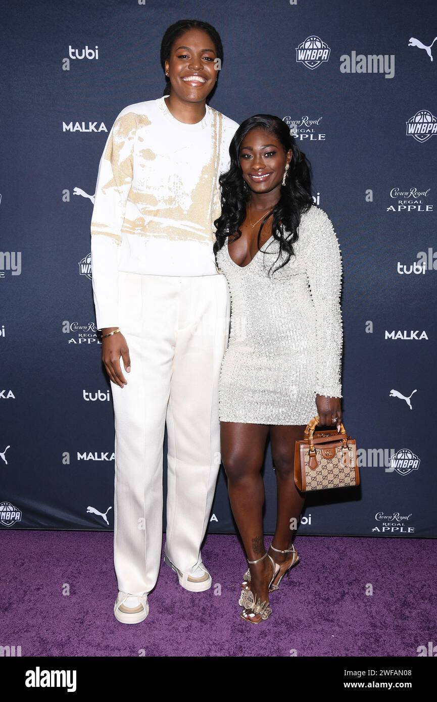 New York, USA. 29th Jan, 2024. (L-R) Jonquel Jones and Nesha Lagania ...