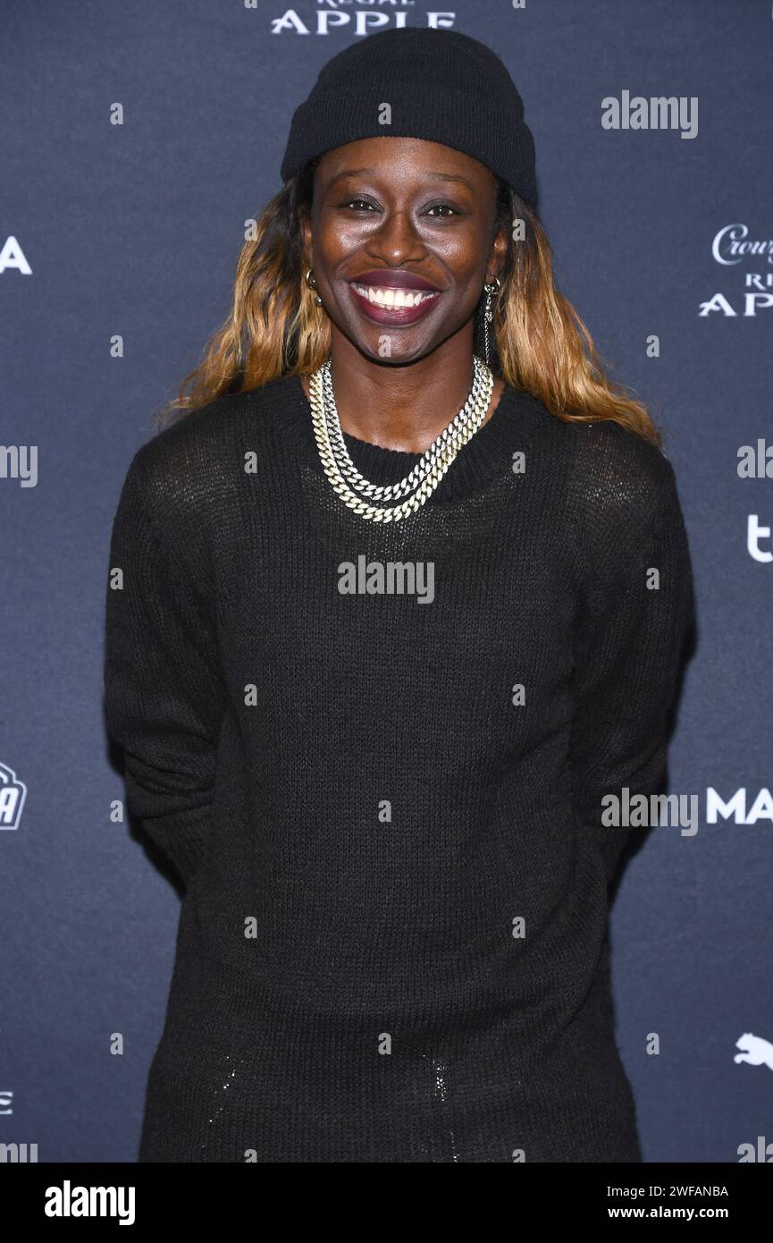 New York, USA. 29th Jan, 2024. Essence Carson attends the 'Shattered Glass: A WNBPA Story ...