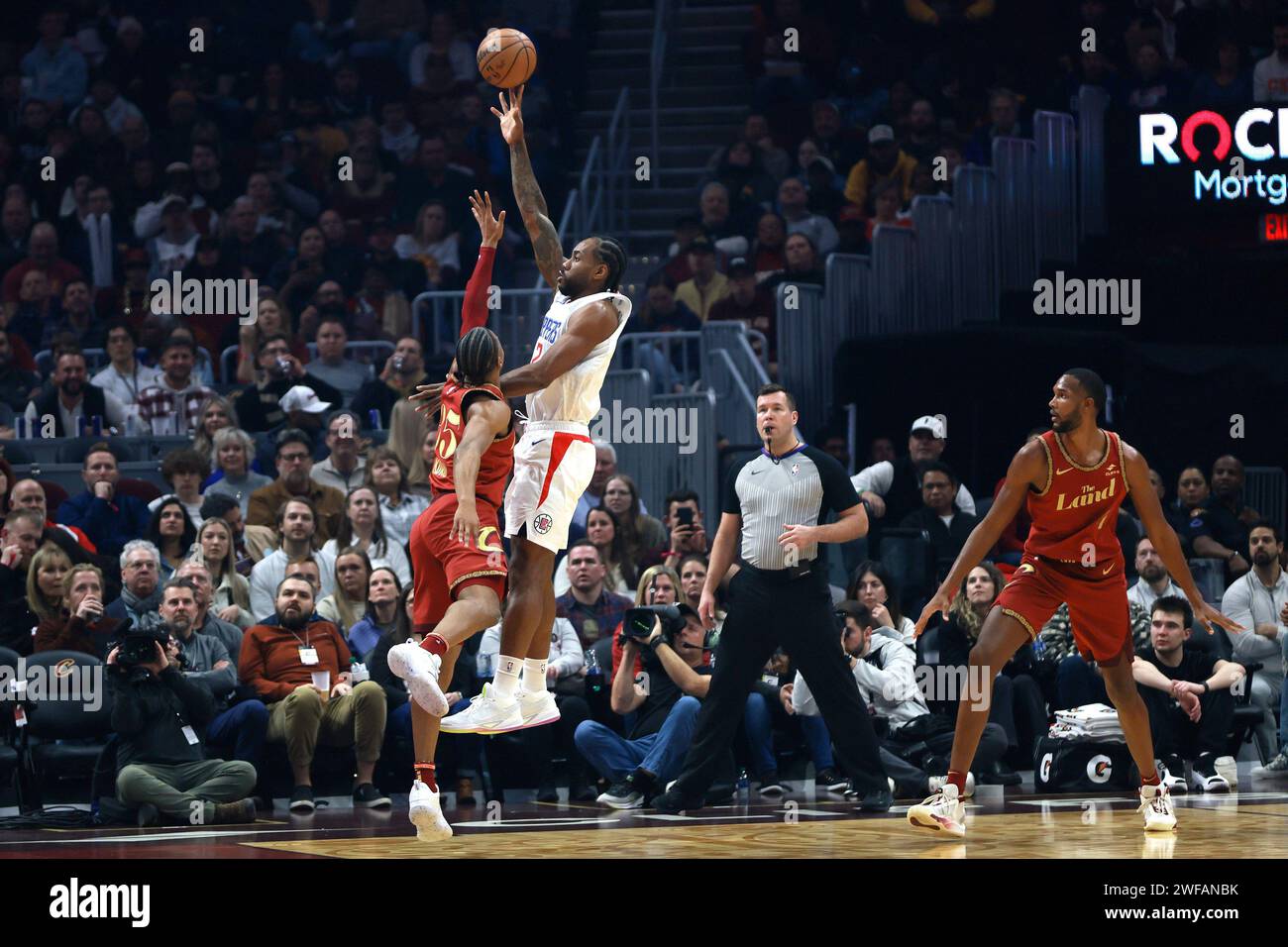 Cleveland, United States. 29th Jan, 2024. Los Angeles Clippers Kawhi ...