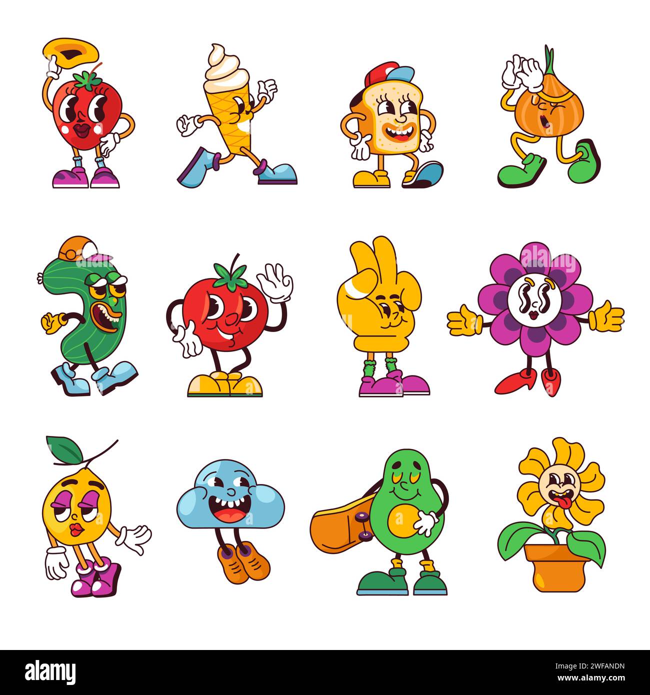 Animation social media smiling emoji Stock Vector Images - Alamy