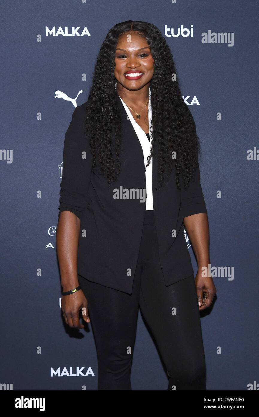 New York, USA. 29th Jan, 2024. Marie Ferdinand-Harris attends the 'Shattered Glass: A WNBPA ...