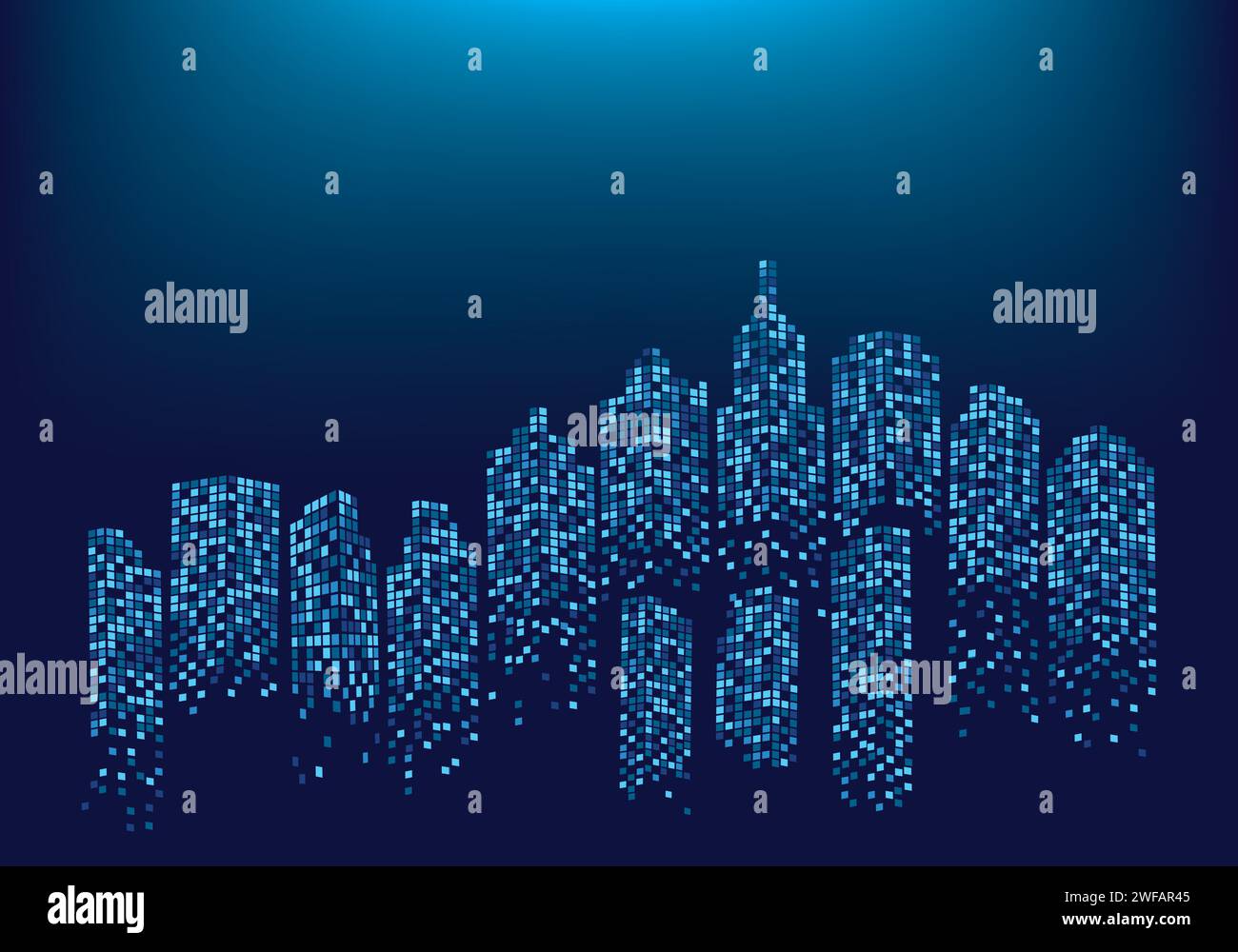 City skyline street Stock Vector Images - Alamy